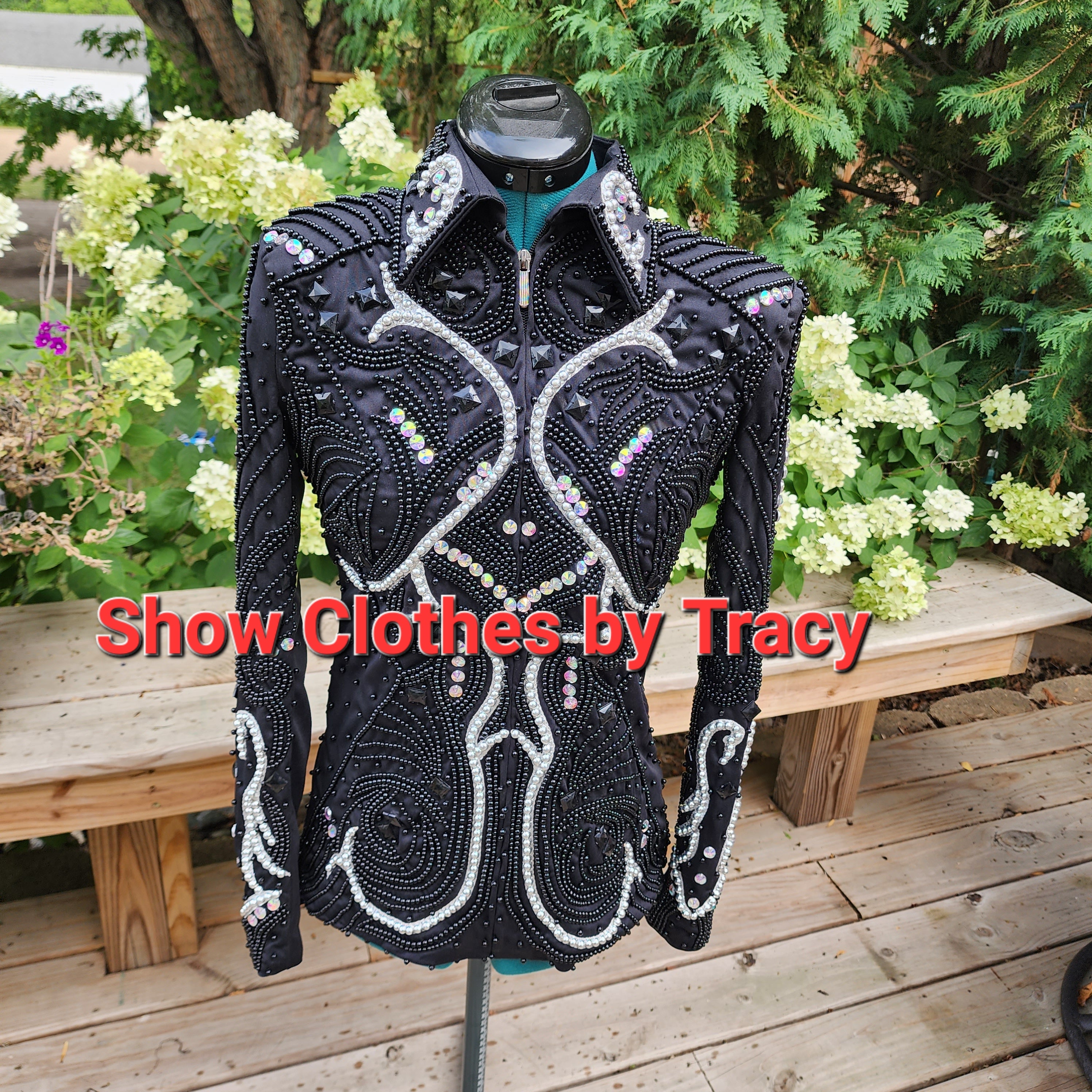 A XS Black & Silver Showmanship jacket – Show Clothes by Tracy