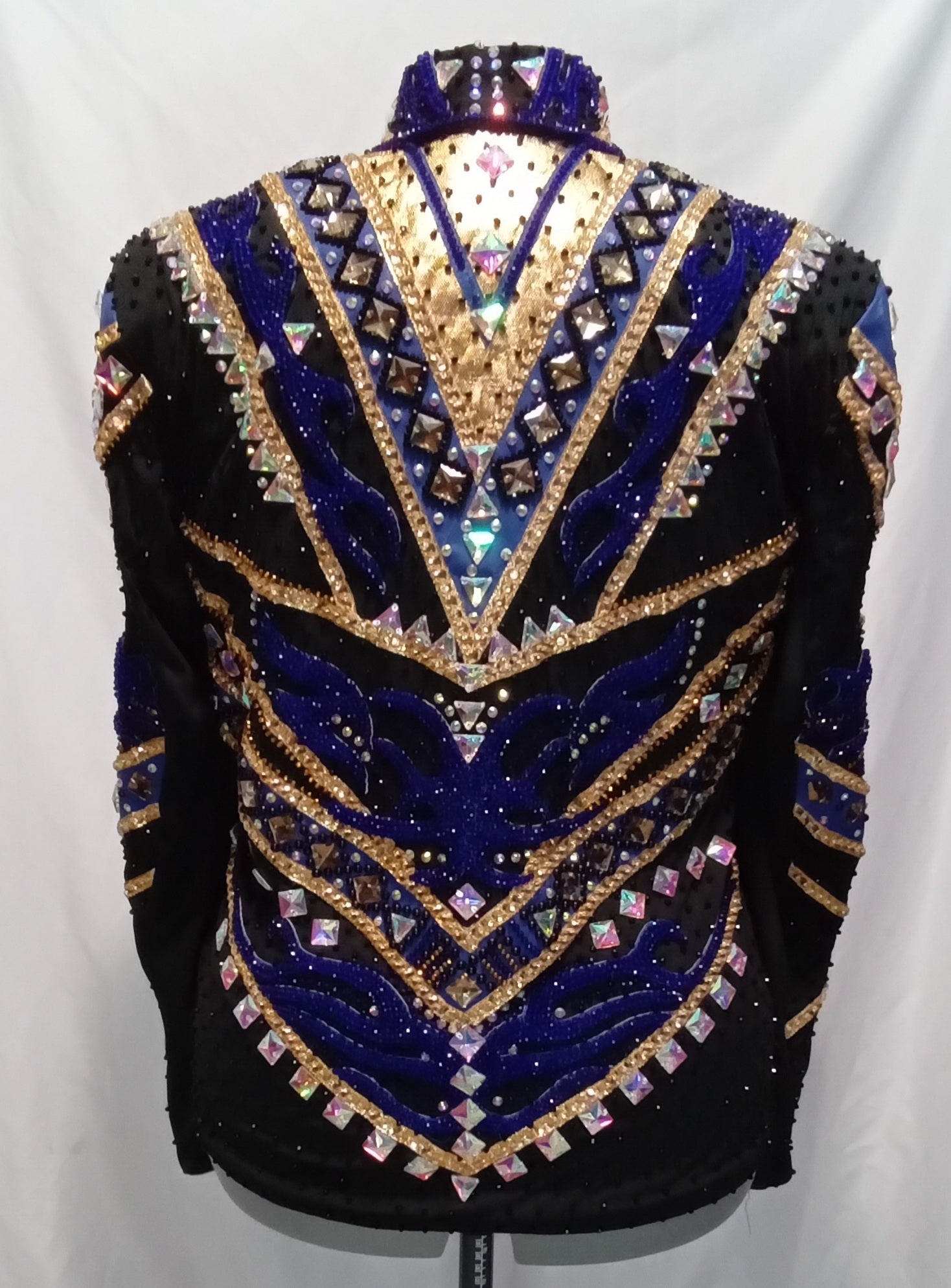 CUSTOM Black Navy & Gold Showmanship Jacket – Show Clothes by Tracy